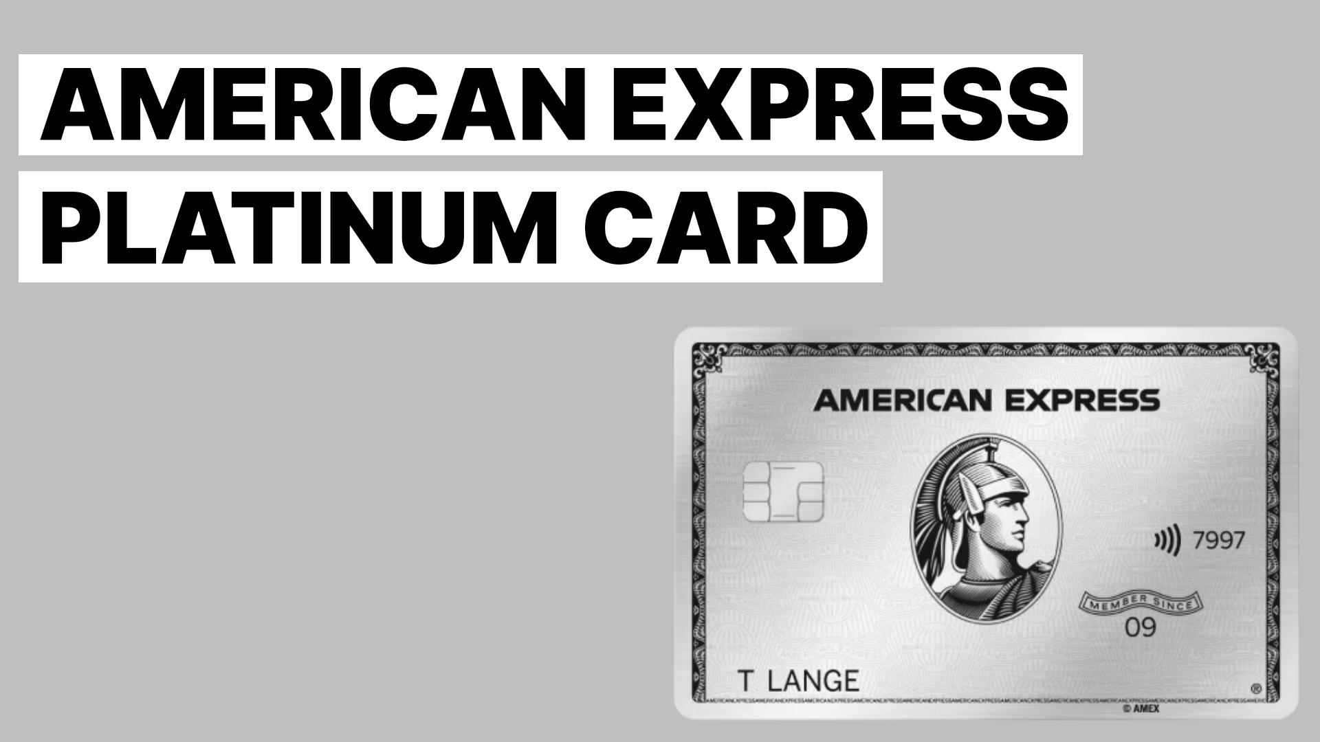 American Express Platinum Card: Kosten & Willkommensbonus