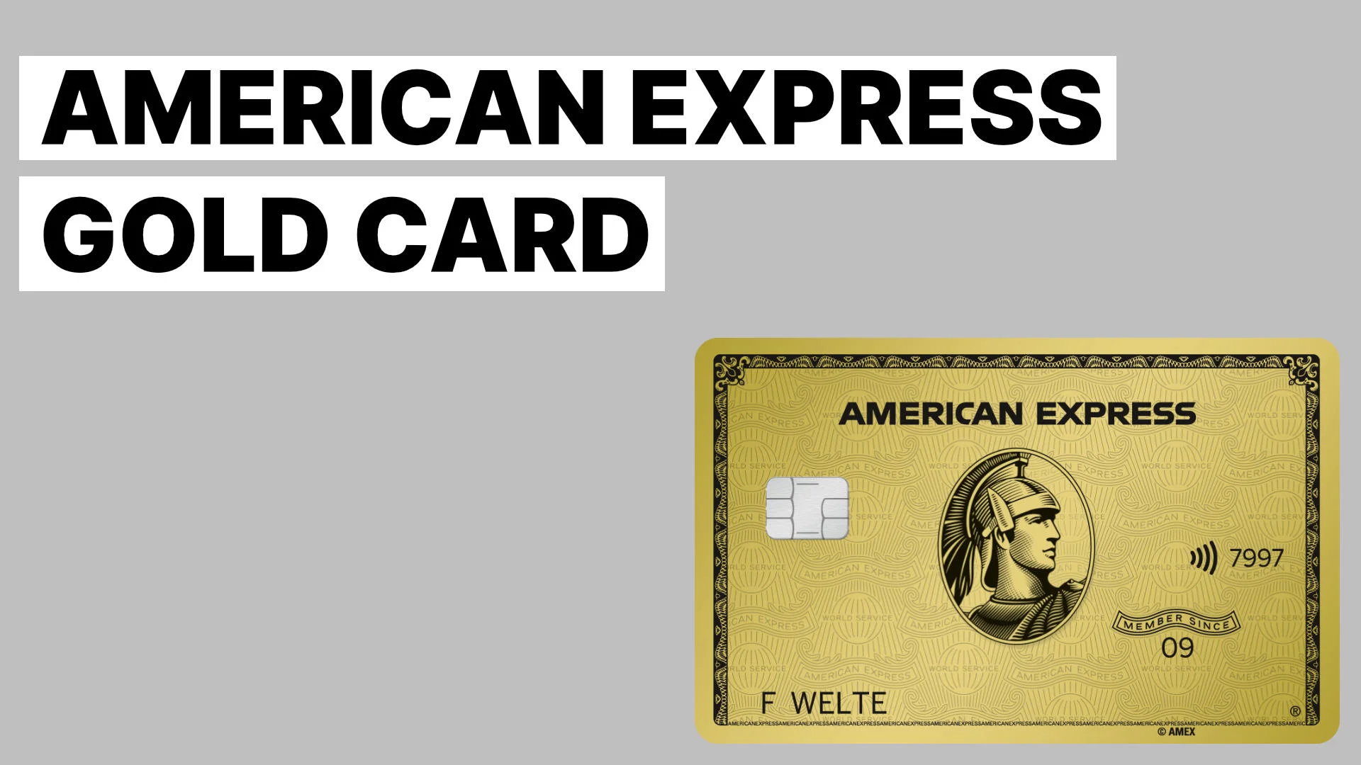 American Express Gold Card: Kosten & Willkommensbonus
